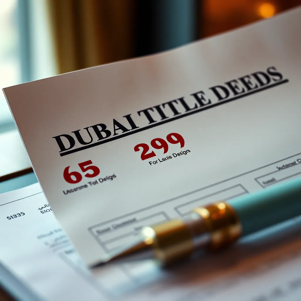 Understanding Title Deed Numbers in Dubai Real Estate